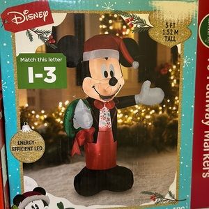 Disney | Holiday | Disney 5 Ft Mickey Mouse Holiday Christmas ...